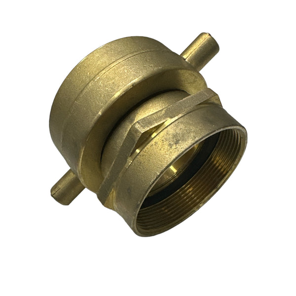 Brass 65mm Swivel Female to Female BSP Thread - Hose Factory