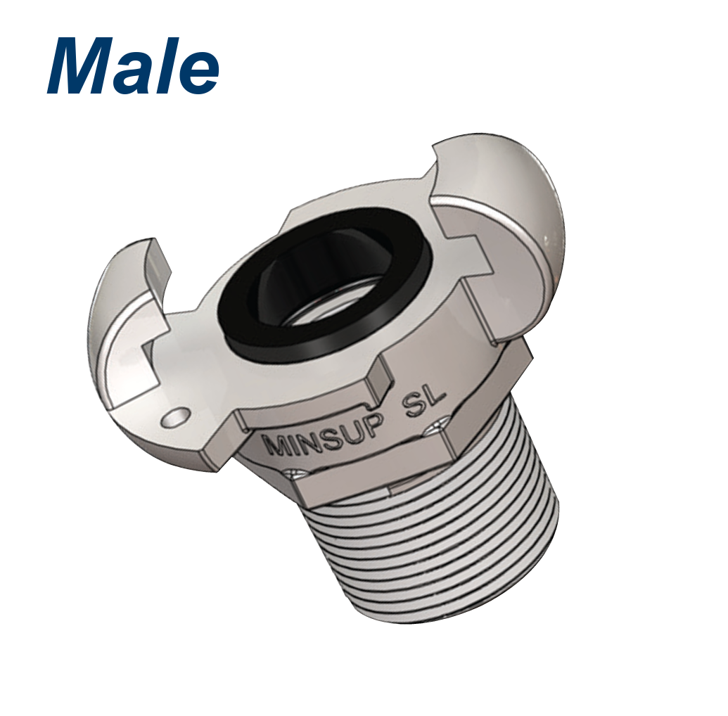 MINSUP Surelock Male BSP - Hose Factory