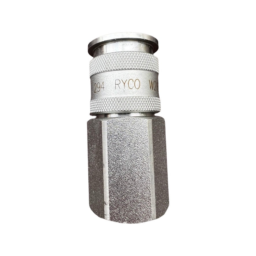 RYCO Genuine Steel Super-Hi-Flow Air Coupling Female BSPP - Hose Factory