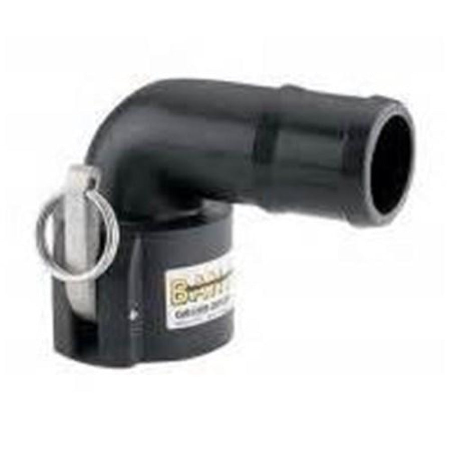 BANJO Polypropylene Type C 90° Female Coupler x Hose Shank - Hose Factory