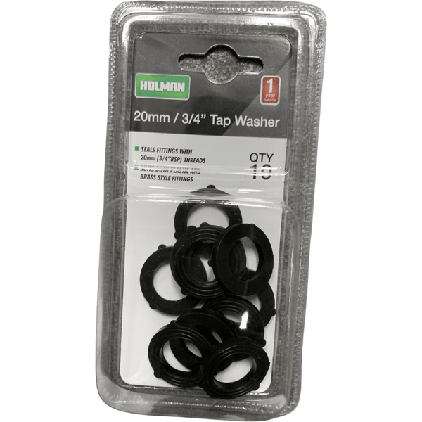 Rubber Washers Black 25mm & 20mm (10 Pack) - Hose Factory